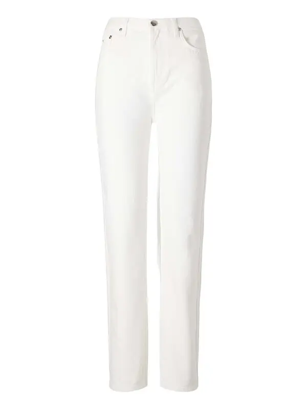 Loulou De Saison Jude Organic Cotton Jeans - Ivory