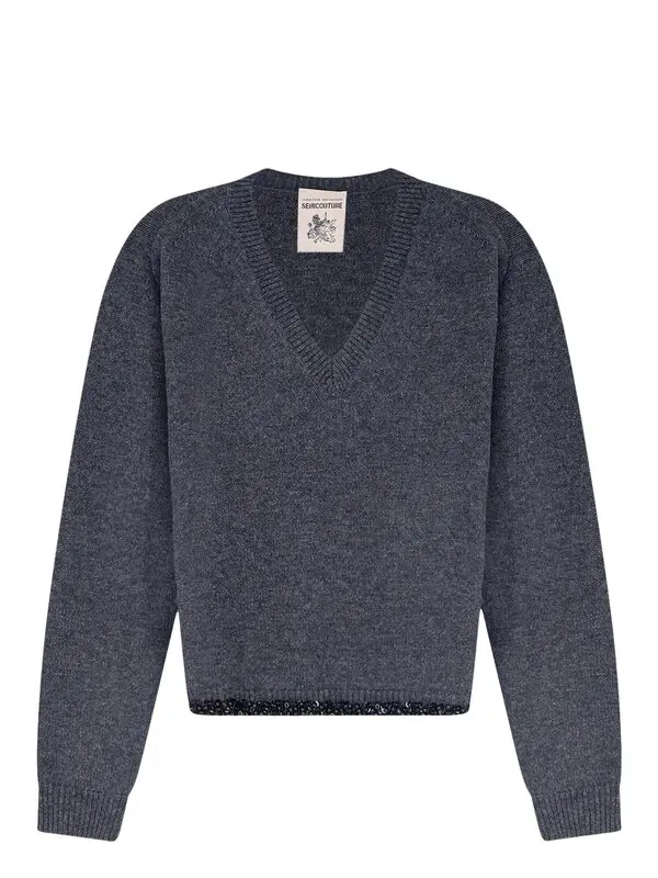SEMICOUTURE Virgin Wool And Cashmere Sweater - Grey