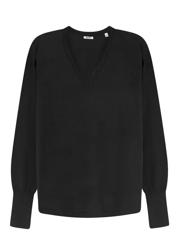 Aspesi Virgin Wool Sweater - Black