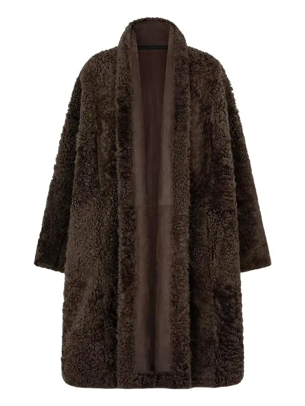 TOM FORD Shearling Coat - Brown