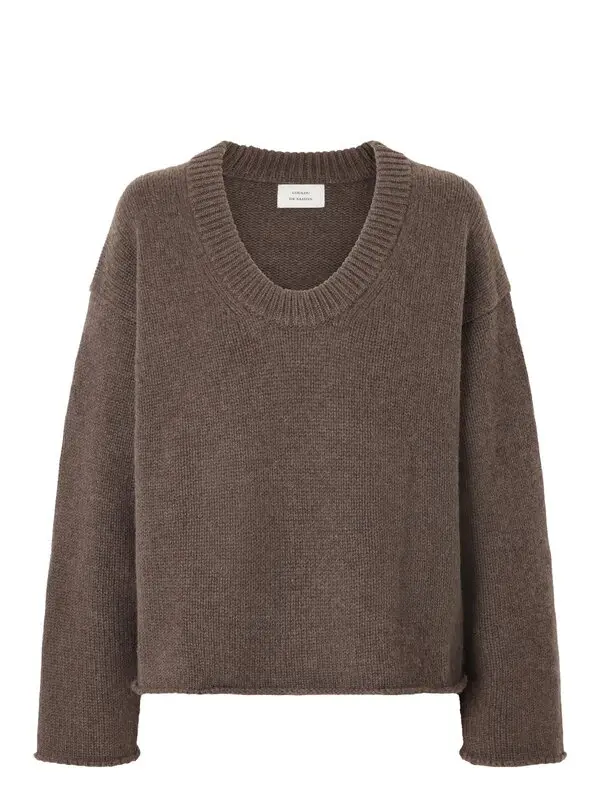 Loulou De Saison Derry Cashmere Sweater - Brown