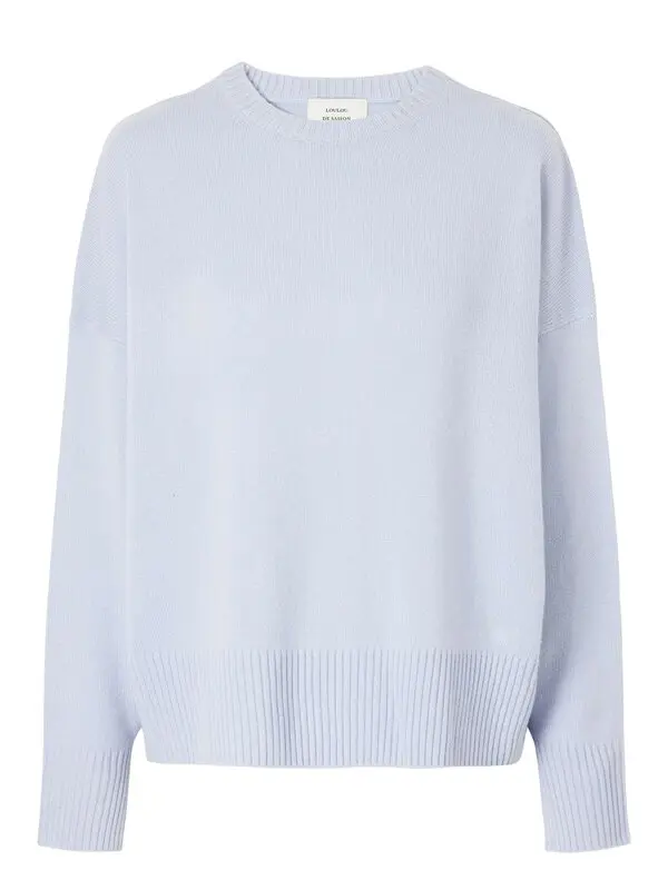 Loulou De Saison Anton Cashmere Sweater - Light Blue