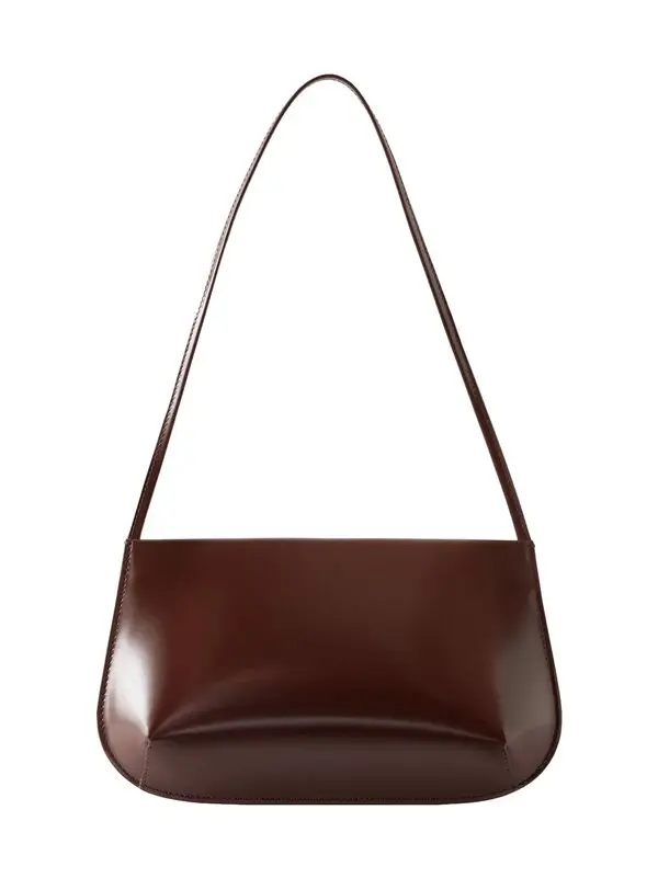 FANE Bra Leather Shoulder Bag - Brown