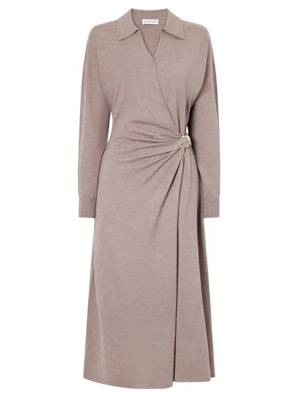 Altuzarra Ellington Draped Jersey Maxi Dress - Neutrals