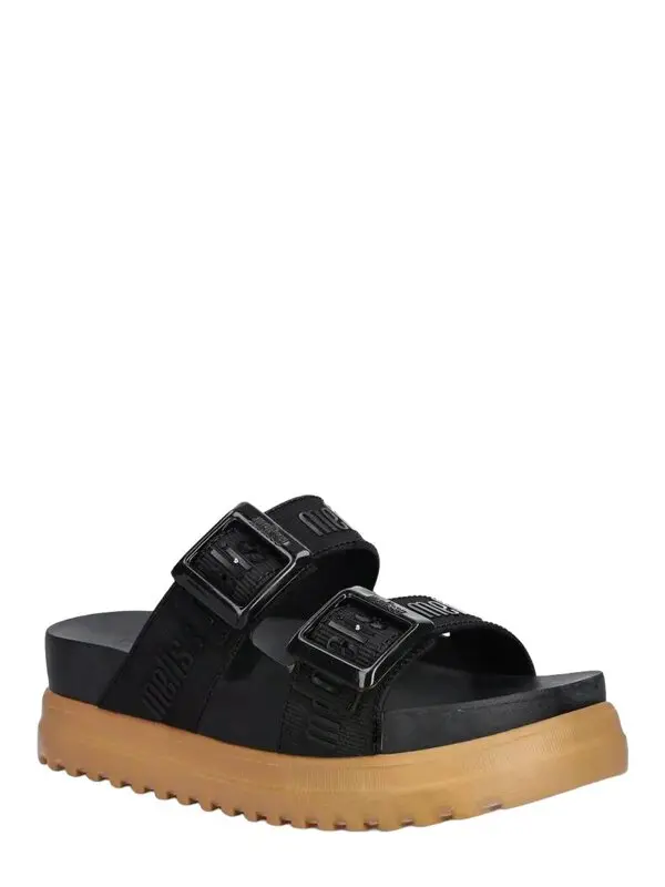 Melissa Cozy M Lover Slides With Buckle Fastening - Black