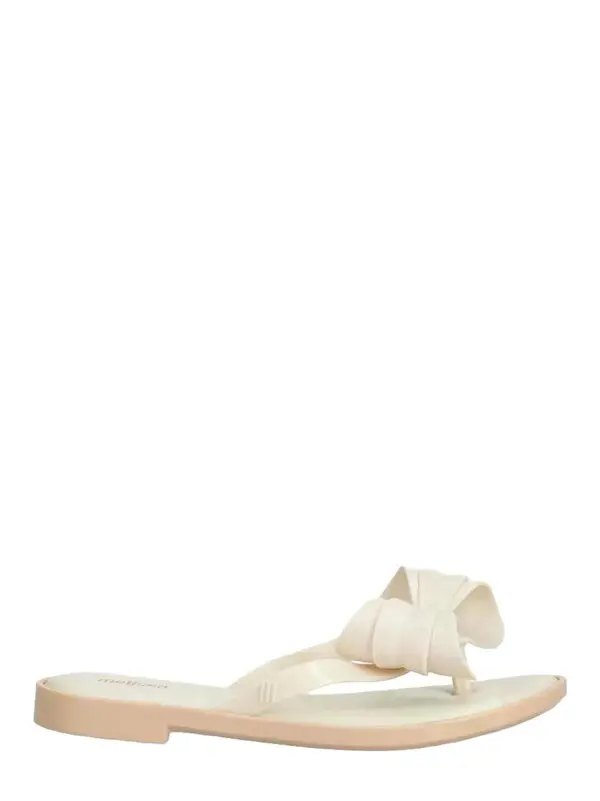 Melissa Bow Detail Flip-flops - Neutrals