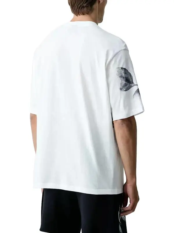 Armani Exchange Floral-print T-shirt - White