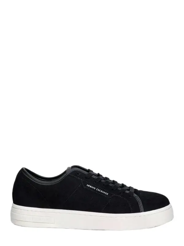 Armani Exchange Logo Detail Lace-up Sneakers - Blue