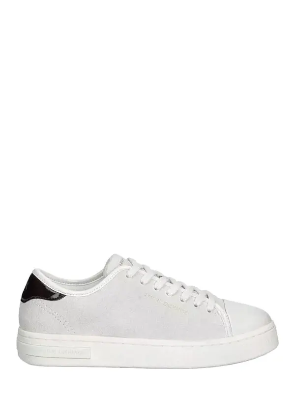 Armani Exchange Logo-lettering Panelled Sneakers - Grey