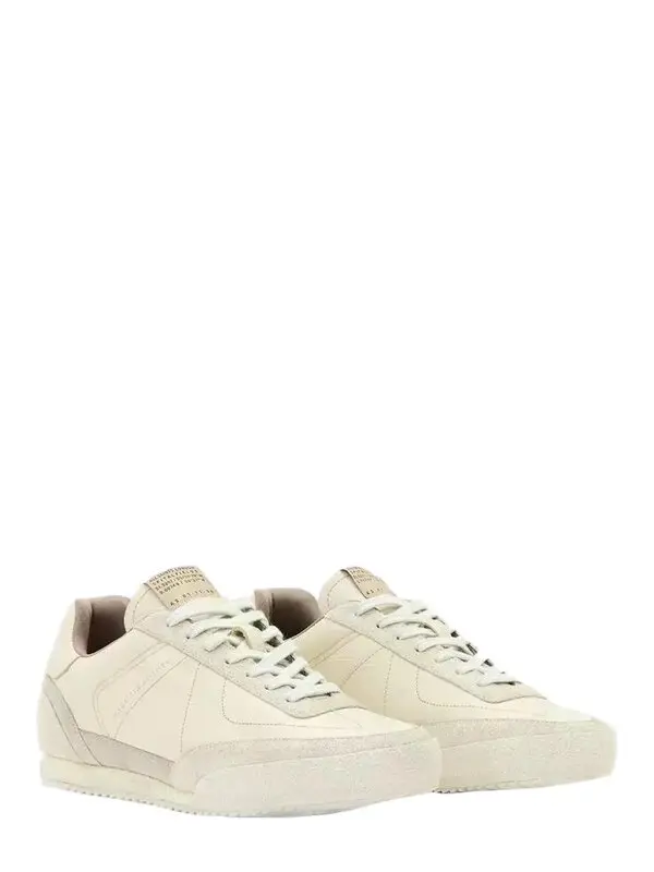 ALLSAINTS Panelled Leather Sneakers - Neutrals