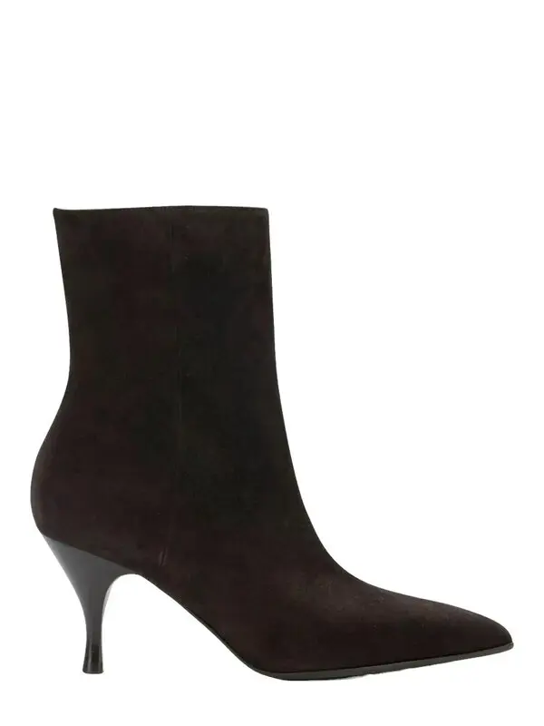 SERGIO LEVANTESI Jodi Pointed-toe Suede Ankle Boots - Brown