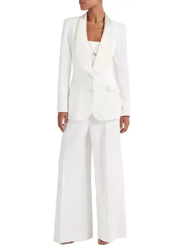TEMPERLEY LONDON Nyx Side-stripe Trousers - White