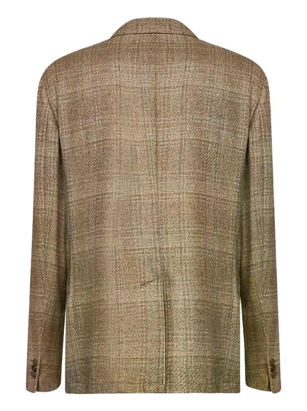 Etro Plaid-pattern Blazer - Brown