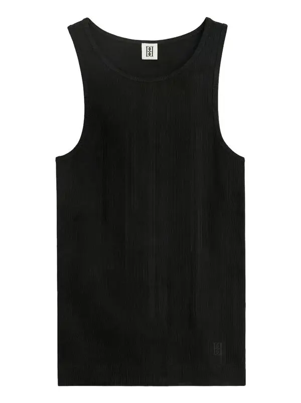 BY MALENE BIRGER Amani Ribbed-knit Tank Top - Black