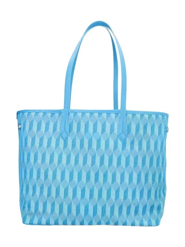 AU DEPART Geometric-jacquard Tote Bag - Blue
