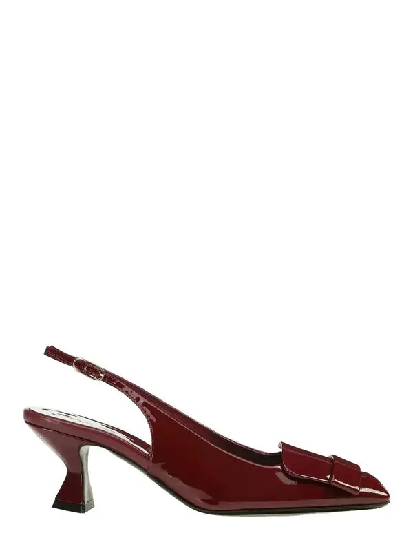 SERGIO ROSSI Sculpt Slingback Pumps - Red