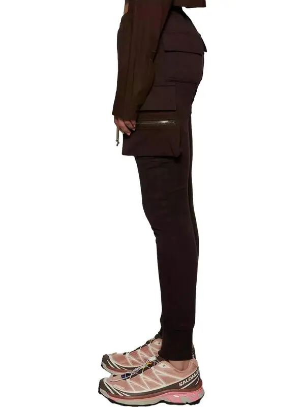 Rick Owens Drawstring Drop-crotch Track Pants - Brown