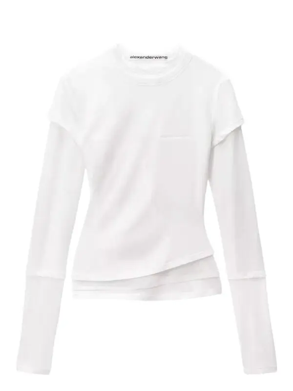 Alexander Wang Layered Long-sleeve T-shirt - White