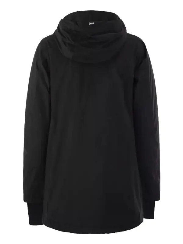 Herno A-line Hooded Parka - Black