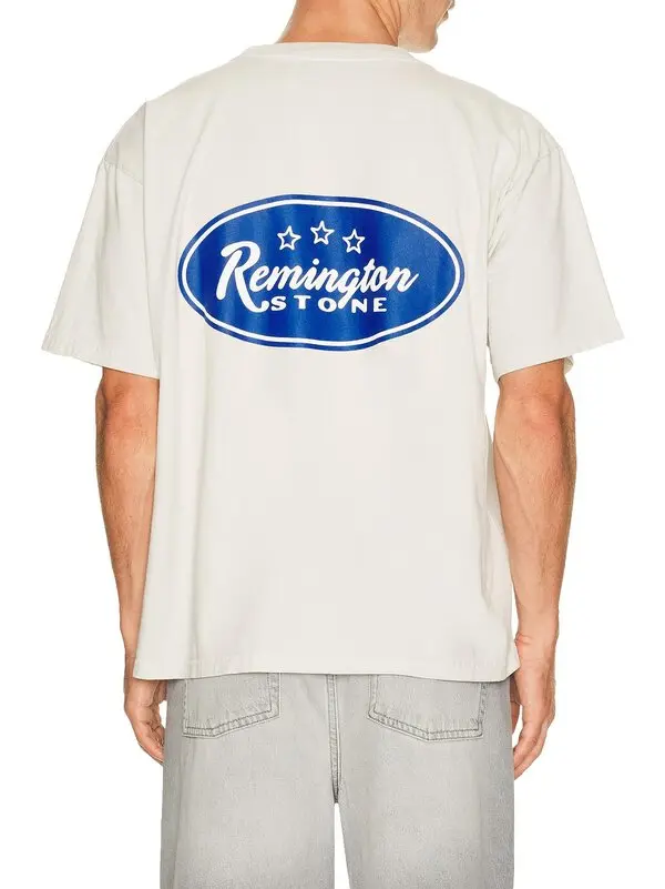 REMINGTON STONE Bronco Tee In Cream - Bone