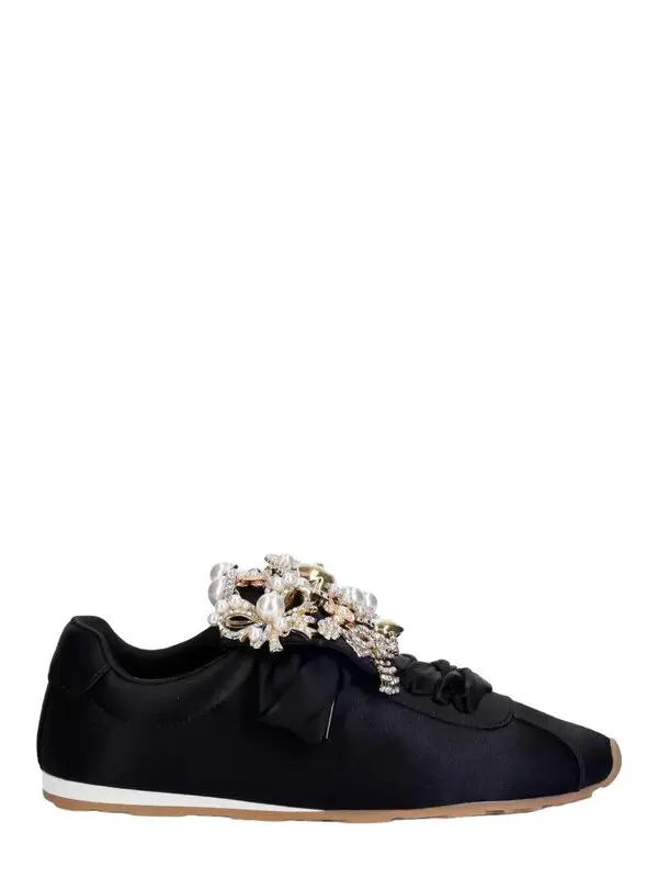 Jeffrey Campbell Embellished Sneakers - Black
