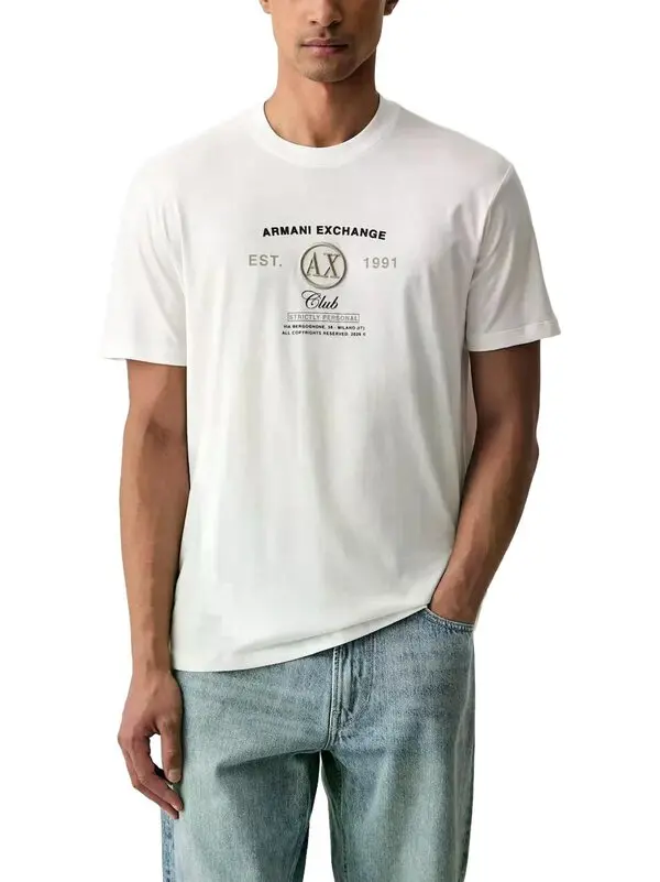 Armani Exchange Logo-print Cotton T-shirt - White