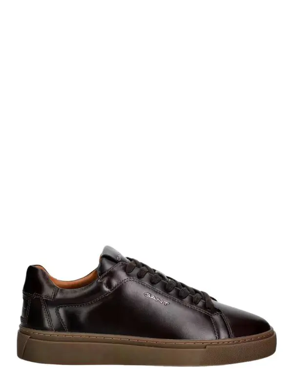 Gant Leather Lace-up Sneakers - Black