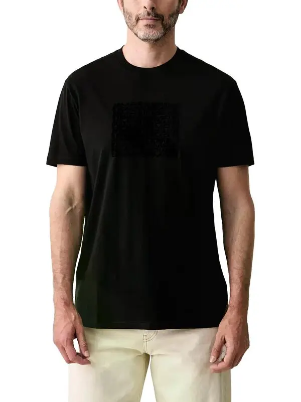 Armani Exchange Logo-print Crew-neck T-shirt - Black