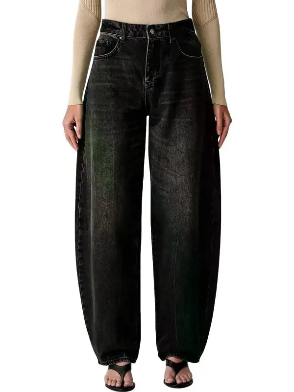Armani Exchange Faded Effect Jeans - Black