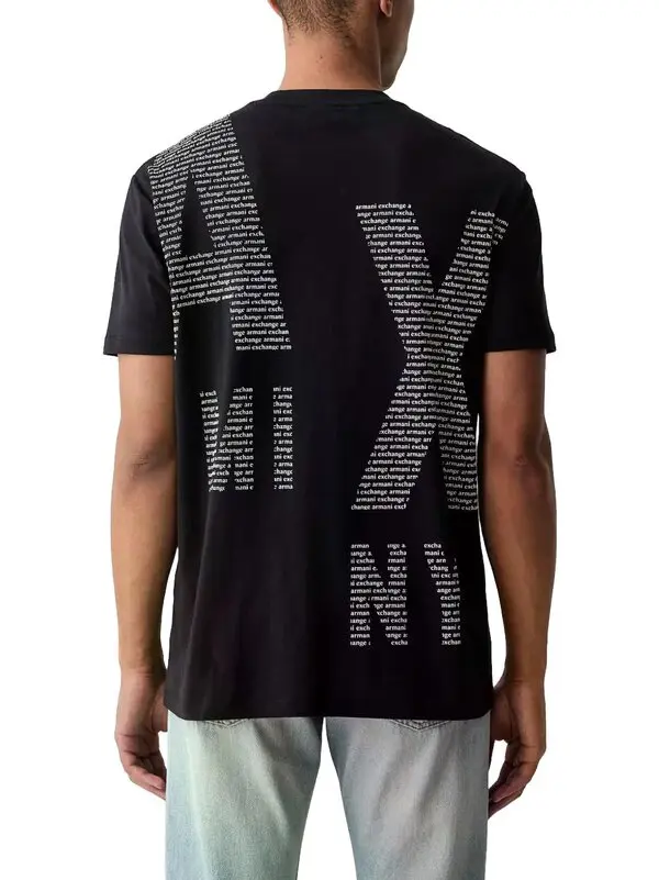 Armani Exchange Logo-print T-shirt - Black