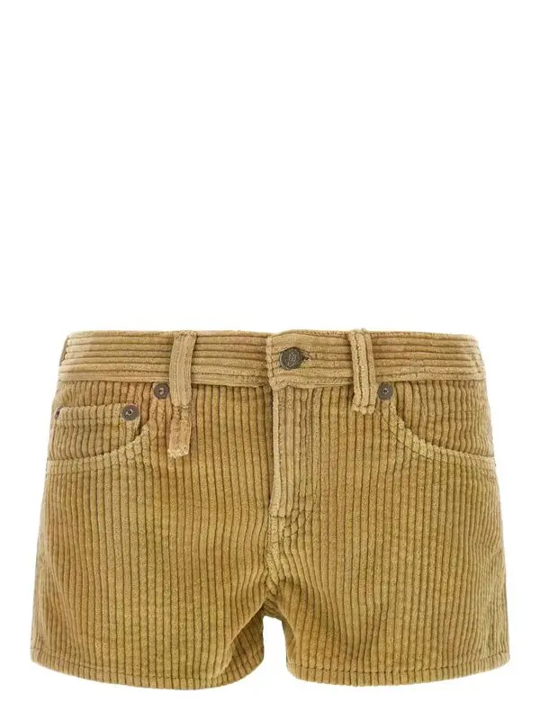 R13 Effie Corduroy Shorts - Neutrals
