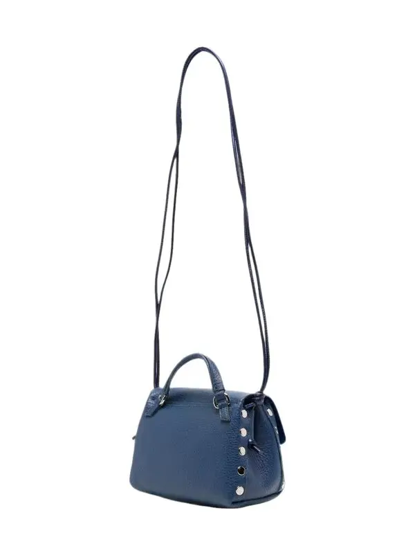 ZANELLATO Postina Baby Leather Shoulder Bag - Blue