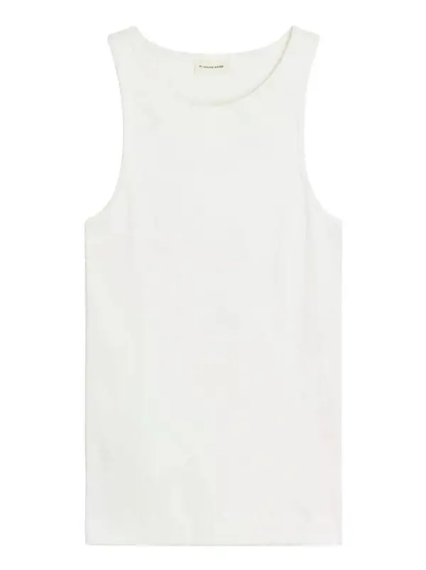 BY MALENE BIRGER Amani Ribbed-knit Tank Top - White