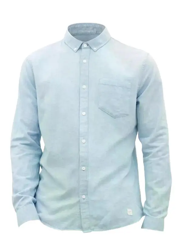 NOWADAYS Button-down Cotton Shirt - Blue