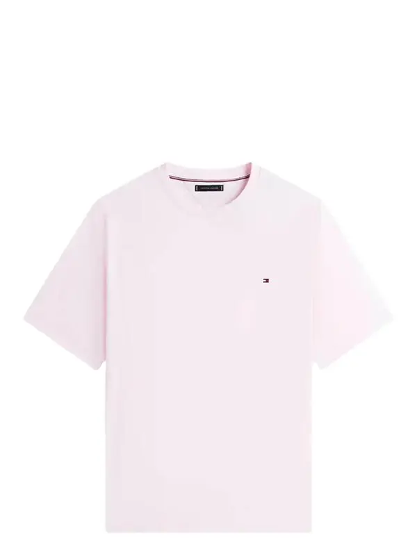 Tommy Hilfiger Logo-embroidered T-shirt - Pink