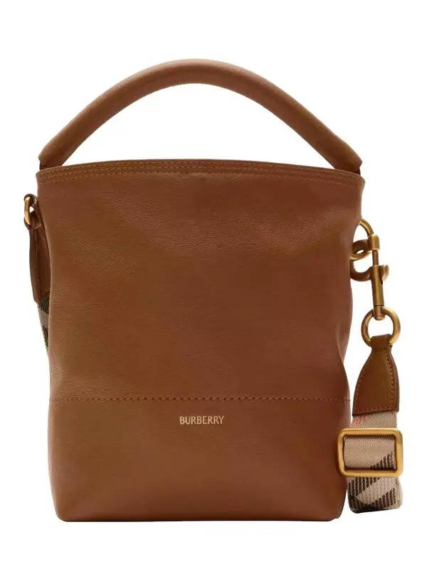 Burberry Mini B Clip Bucket Bag - Brown