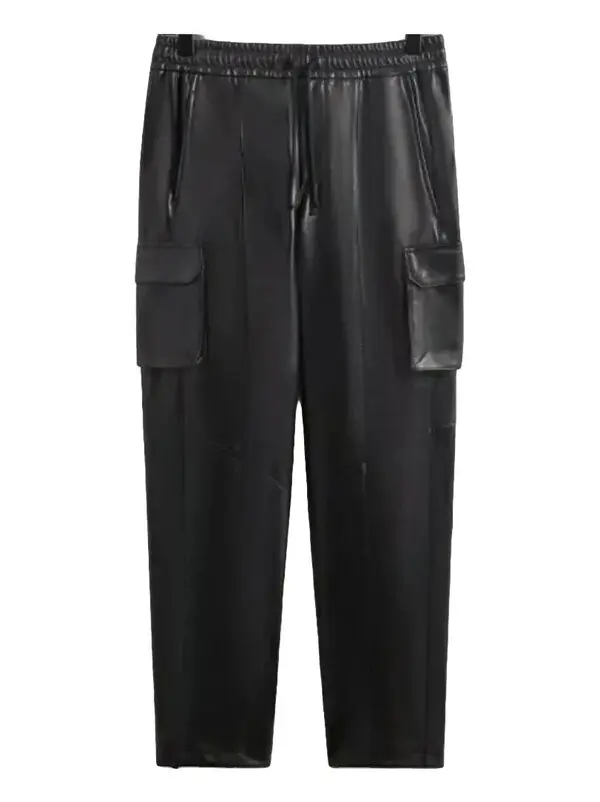 Kith Sennet Ii Leather Cargo Tapered Pants - Black