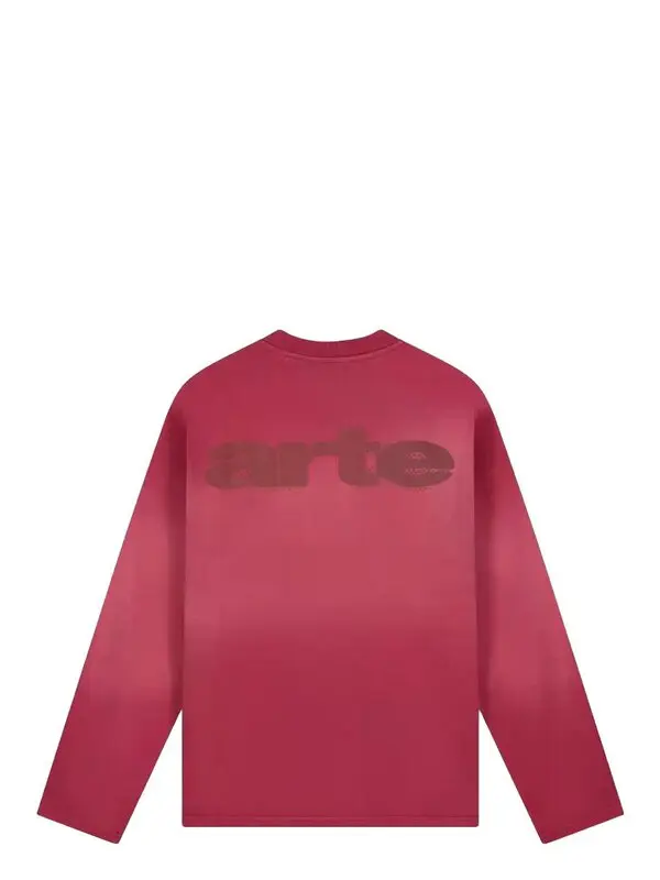 ARTE ANTWERP Logo Print Crew Neck Sweater - Red