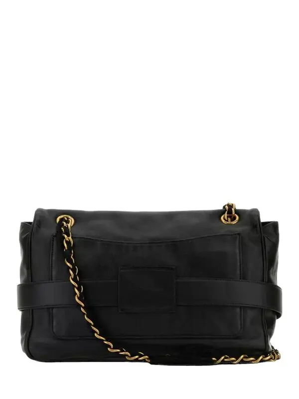 Balenciaga Modu Flap Shoulder Bag - Black