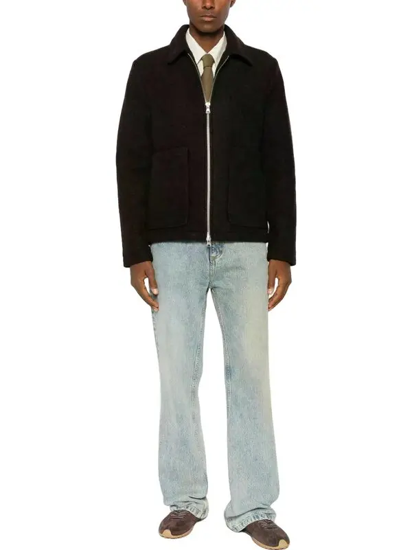 Nn07 Gael Zip-up Jacket - Brown