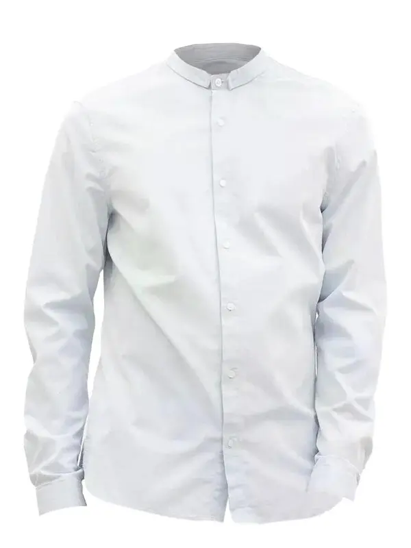 NOWADAYS Mini-collar Long-sleeve Shirt - Blue