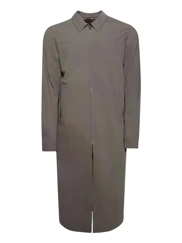 Rick Owens Long-sleeve Zip-up Coat - Brown