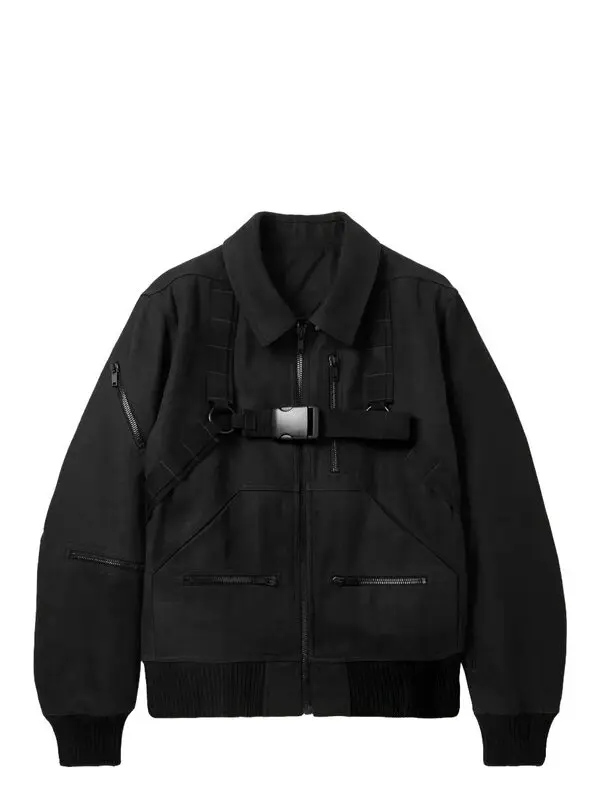 Rick Owens Buckle Bomber Jacket - Black