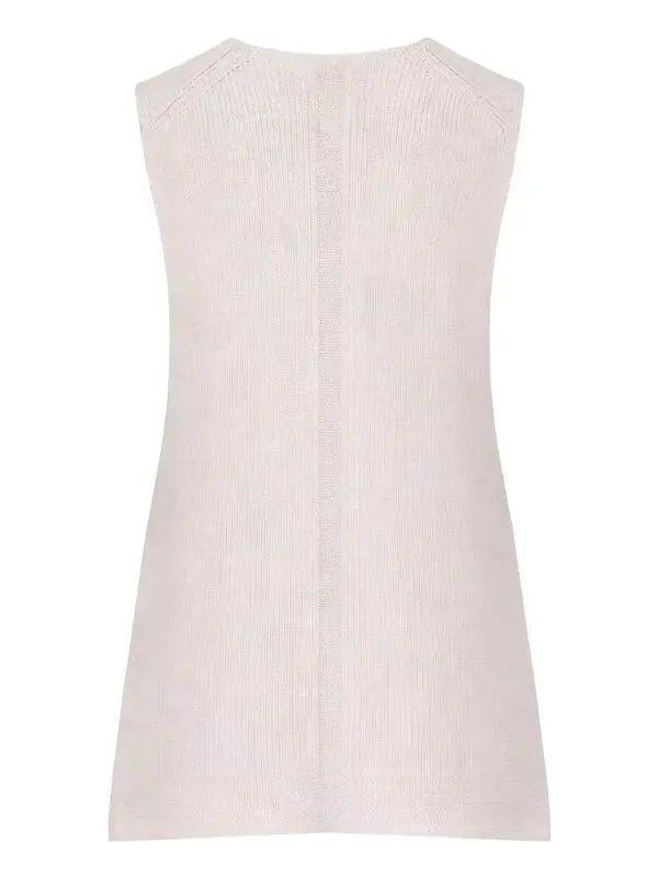 Rick Owens V-neck Tank - Neutrals