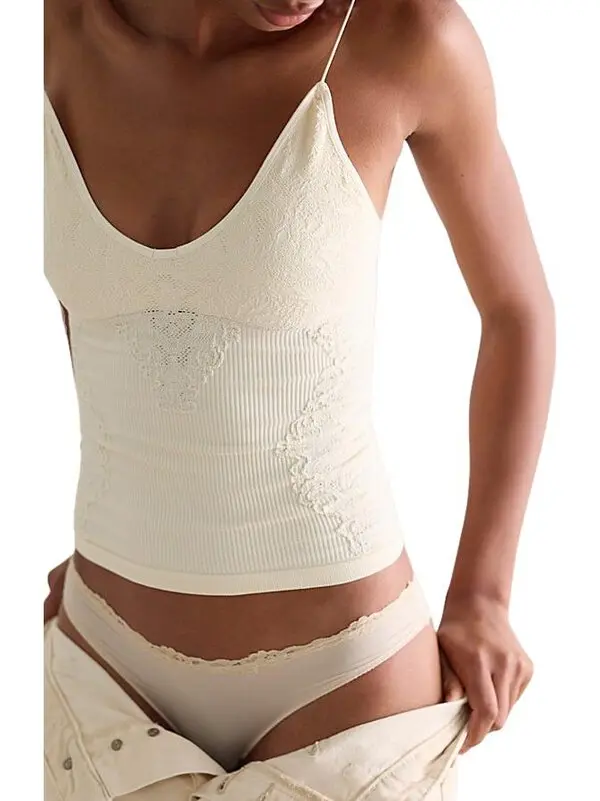 Free People Mixed Feelings Cami - Antique Ivory