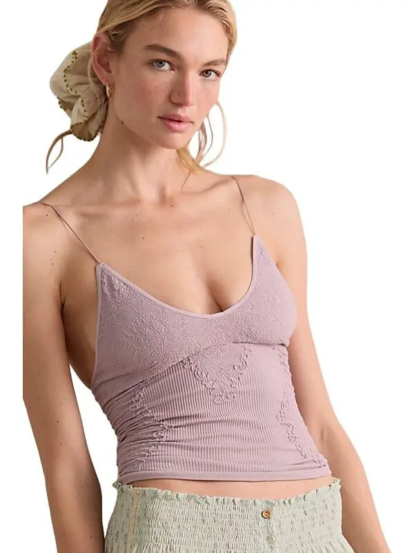 Free People Mixed Feelings Cami - Coool Violet