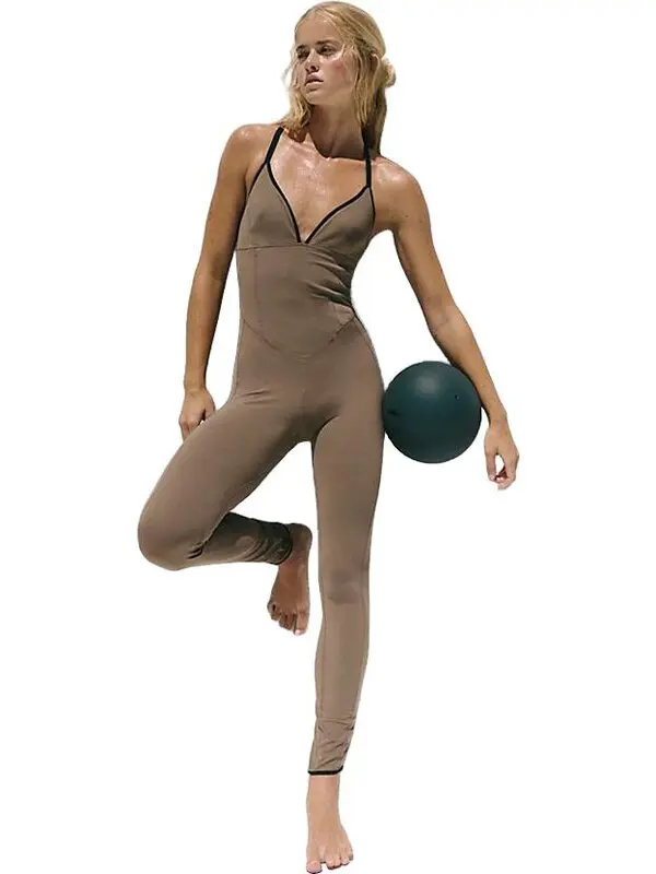 Free People Never Better Squad Onesie - Sandstorm