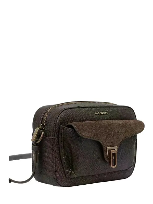 COCCINELLE Suede-flap Cross-body Bag - Brown