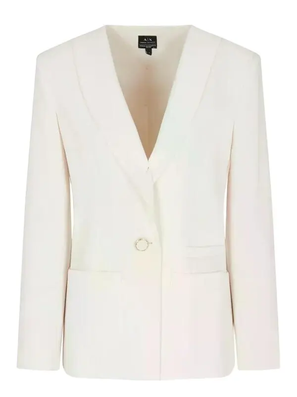 Armani Exchange Single-breasted Blazer - Neutrals