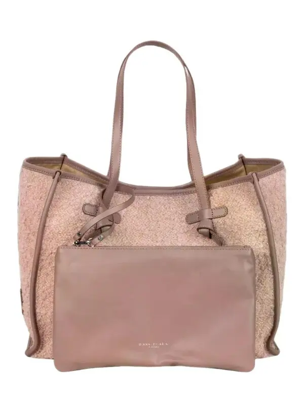 GIANNI CHIARINI Marcella Bouclé-texture Tote Bag - Pink